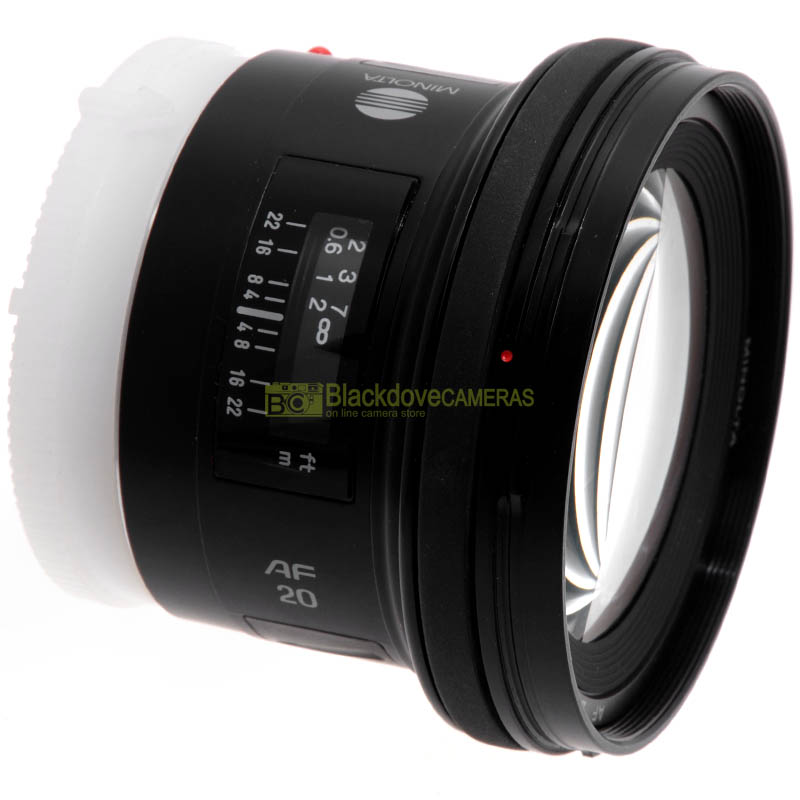 Minolta AF 20mm f2,8 obiettivo grandangolo per fotocamere Sony A-mount e Minolta - Blackdove Cameras